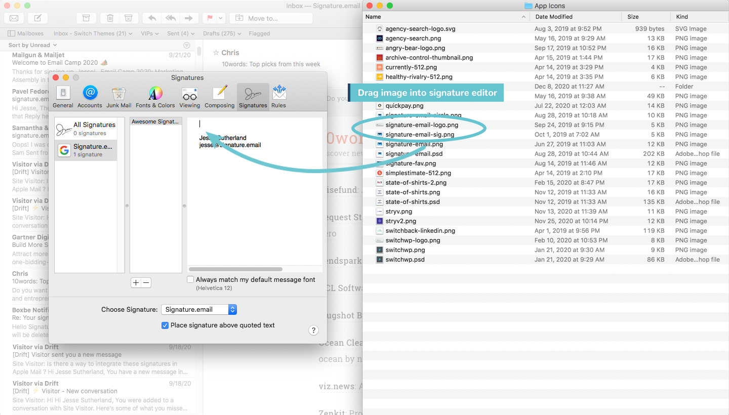 How To Add An Image To An Email Signature In Apple Mail How To Add An Image To An Email Signature In Apple Mail
