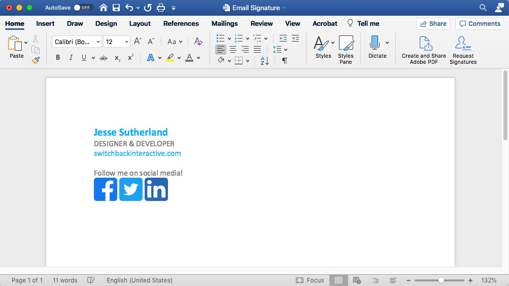How To Create An Email Signature