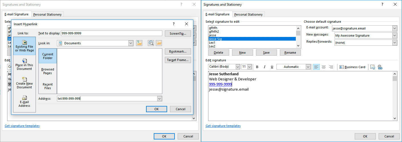 How To Add A Phone Number To An Email Signature